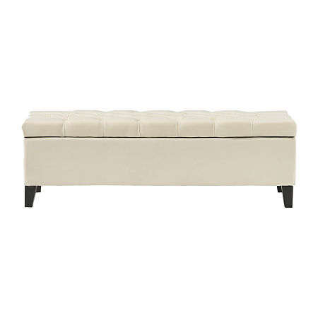 Click here for Ottilie Upholstered Tufted Bench  One Size  Beige prices