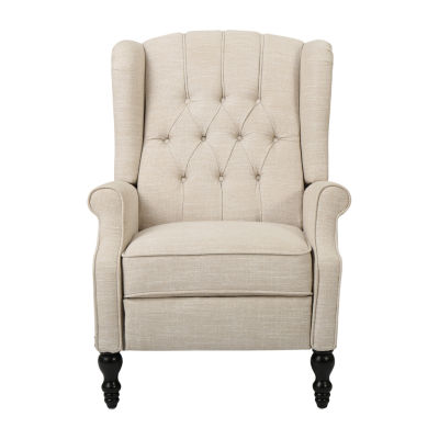 Walter Tufted Roll-Arm Recliners, Color: Light Beige - JCPenney