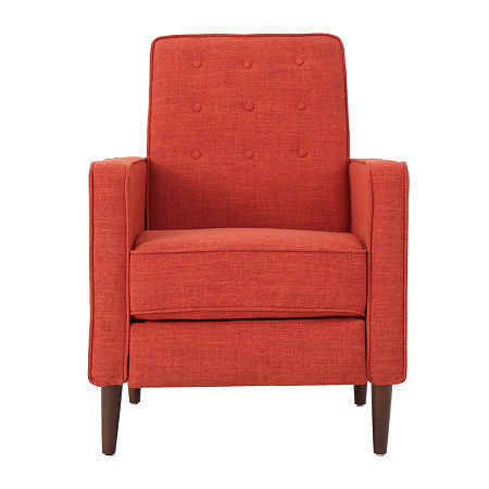 Click here for Mervynn Tufted Track-Arm Recliner  One Size  Orang... prices
