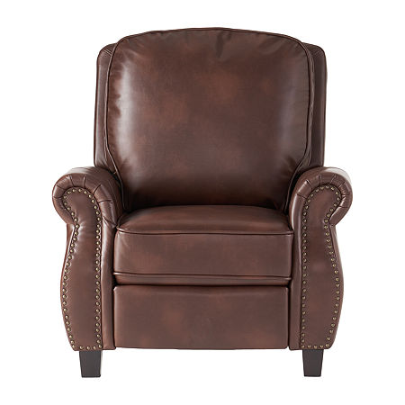 Click here for Neville Roll-Arm Recliner  One Size  Brown prices