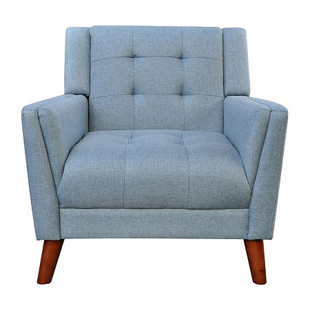 Click here for Candace Tufted Upholstered Armchair  One Size  Blu... prices