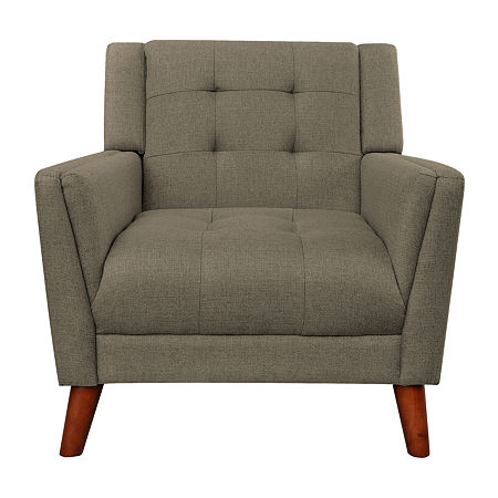 Click here for Candace Tufted Upholstered Armchair  One Size  Bro... prices