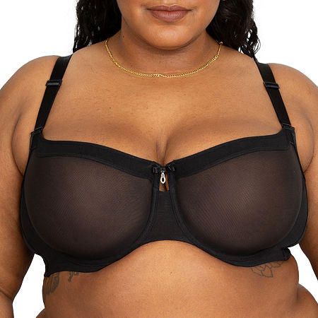 Click here for Curvy Couture Sheer Mesh Unlined Balconette-1611... prices