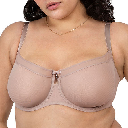 Click here for Curvy Couture Sheer Mesh Unlined Balconette-1611... prices