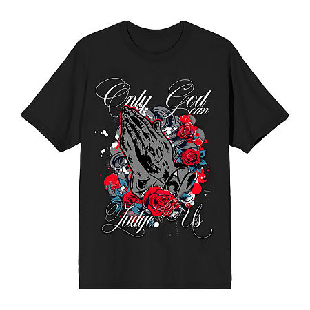 Click here for Mens Short Sleeve Graphic T-Shirt  Medium  Black prices