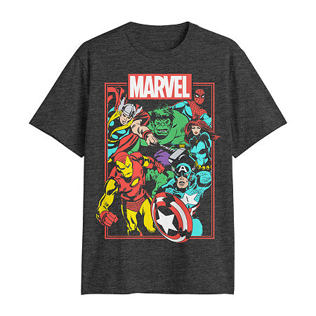 Click here for Mens Crew Neck Short Sleeve Regular Fit Marvel Big... prices