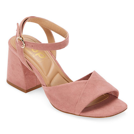 Click here for Pop Womens Plot Heeled Sandals  7 1/2 Medium  Pink prices