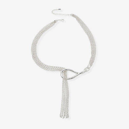 Click here for Worthington Silver Tone Womens Stainless Steel 22... prices