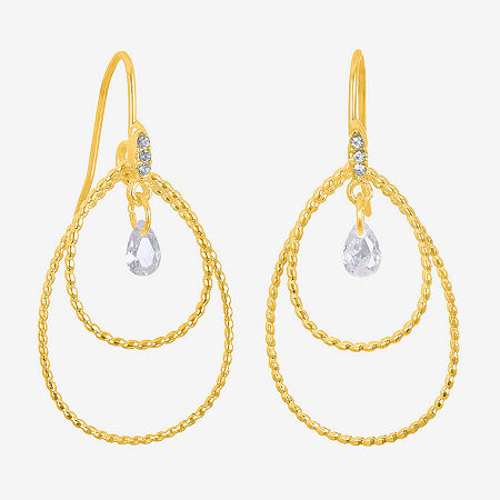 Click here for Bijoux Bar Delicates Gold Tone Womens Glass Drop E... prices