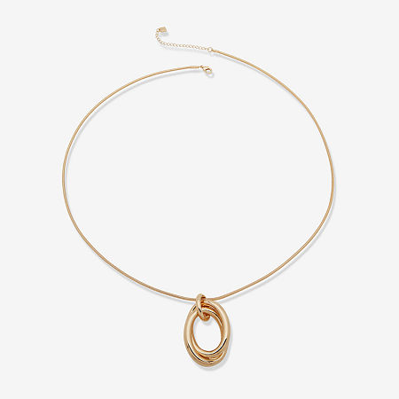 Click here for Worthington Gold Tone Womens 34 Inch Pendant Neckl... prices