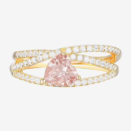 Click here for Womens Lab Created Pink Sapphire 14K Gold Over Sil... prices
