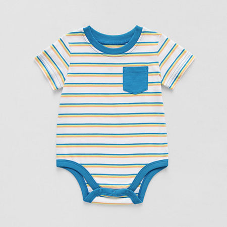 Click here for Okie Dokie Baby Boys Crew Neck Short Sleeve Bodysu... prices