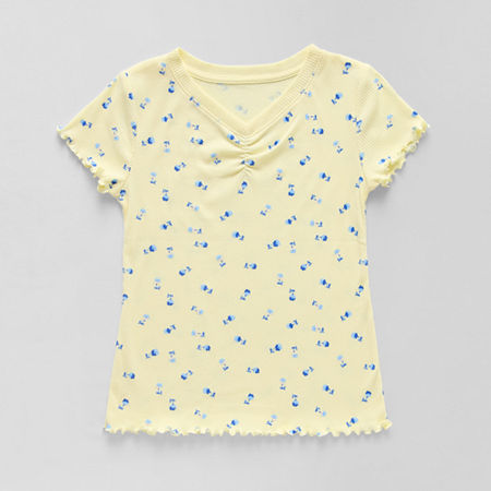 Click here for Thereabouts Rib Little & Big Kid Girls V Neck Shor... prices