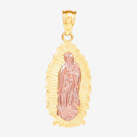 Click here for Our Lady Of Guadalupe Unisex Adult 14K Gold Oval P... prices