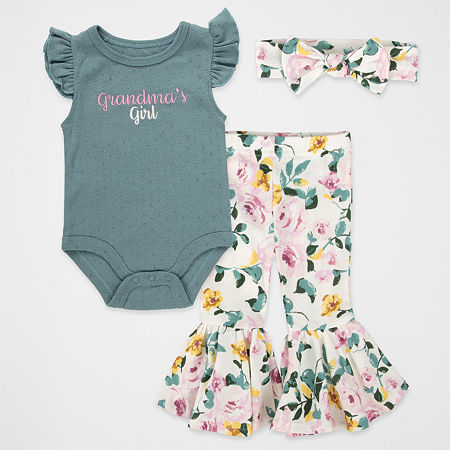 Click here for Baby Essentials Baby Girls 2-pc. Pant Set  6 Month... prices