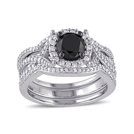Click here for Midnight Black Diamond 1ÃÂ½ CT.T.W. White and Col... prices