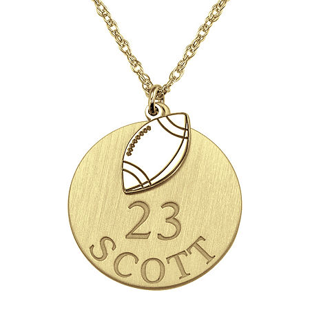 Click here for Personalized Football 20mm Pendant Necklace  One S... prices