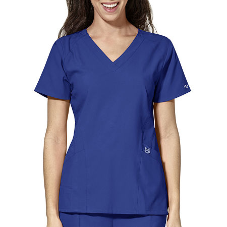 Click here for Wink Womens W123 Stylized V-Neck Scrub Top - Galax... prices