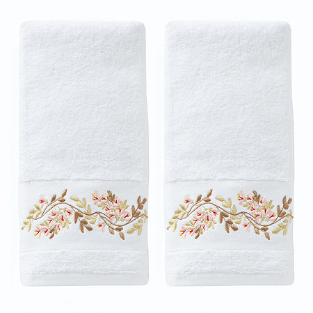 Click here for Saturday Knight Misty Floral 2-pk Embroidered Hand... prices