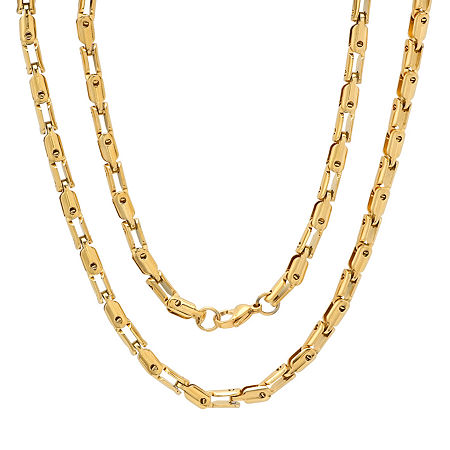 Click here for Mens 18K Gold Over Stainless Steel Hypoallergenic... prices