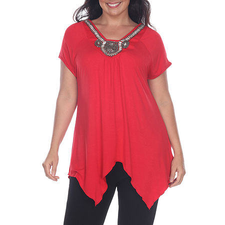 Click here for Plus Size White Mark Fenella Tunic prices