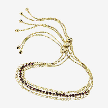 Click here for Sparkle Allure Birthstone Womens Red Crystal Brace... prices