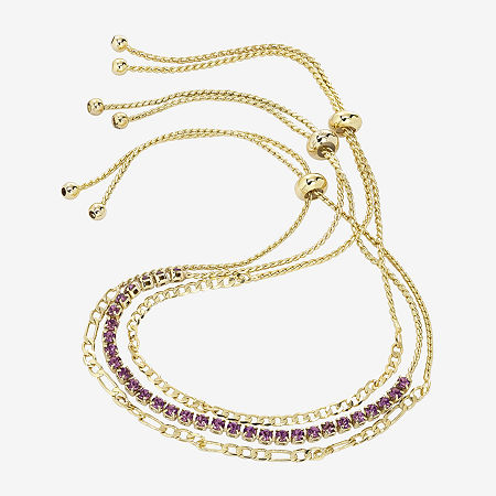 Click here for Sparkle Allure Birthstone Womens Red Crystal Brace... prices