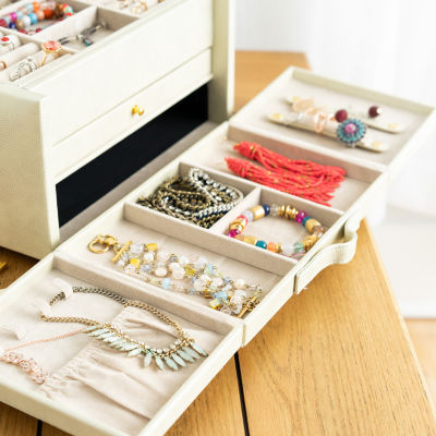 Hives And Honey Emily Lockable Jewelry Box, Color: Gold - JCPenney