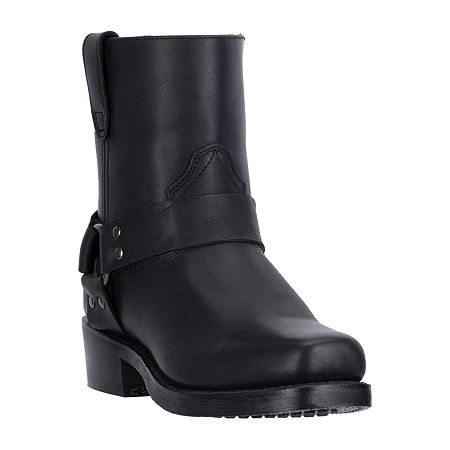Click here for Dingo Mens Rev Up Leather Harness Boot - Black prices