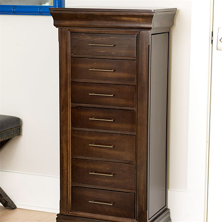 Click here for Hives And Honey Haley Walnut Jewelry Armoire  One... prices