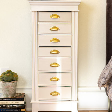 Click here for Hives And Honey Hillary Lbb White Jewelry Armoire... prices