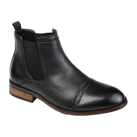 Click here for Vance Co Mens Garrett Block Heel Chelsea Boots  9... prices