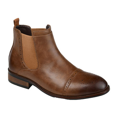 Click here for Vance Co Mens Garrett Block Heel Chelsea Boots  13... prices