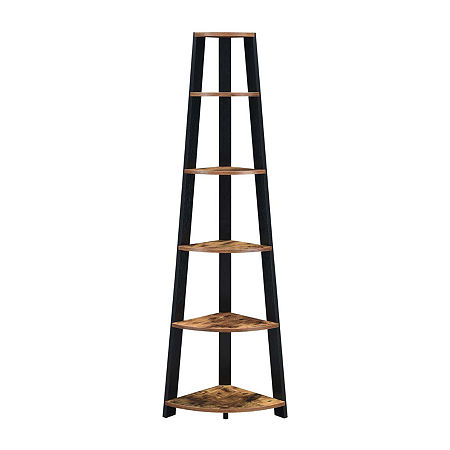 Click here for Newport 5 Tier Corner Bookshelf  One Size  Brown prices