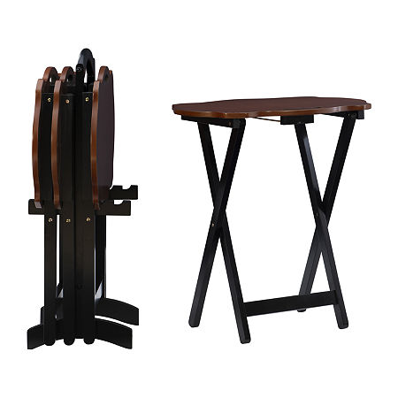 Click here for Prevost 4-pc. TV Tray Tables with Stand  One Size... prices