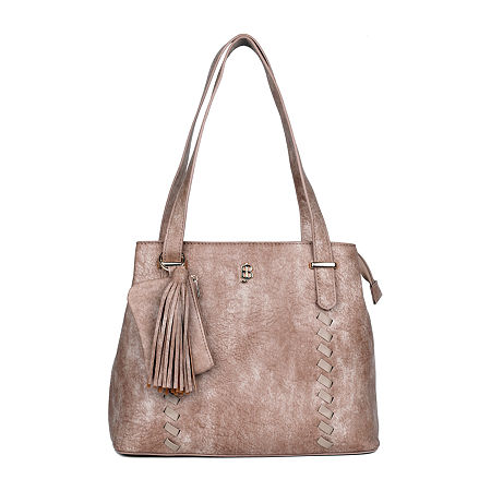 Click here for Buxton Whip Stitch Vegan Leather Tote prices