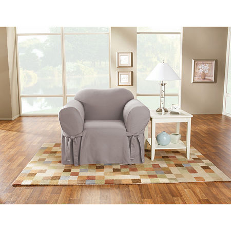 Click here for Sure Fit Duck Chair Slipcover  One Size  Gray prices