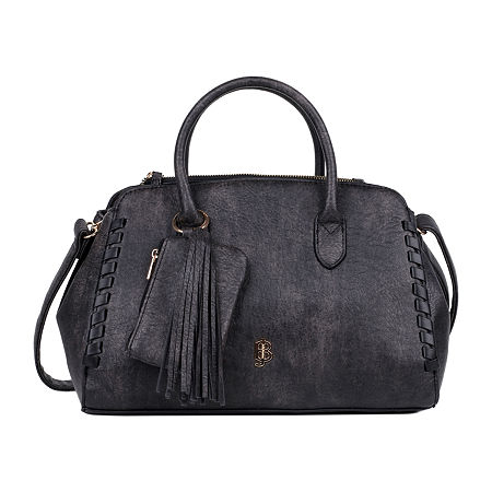 Click here for Buxton Whip Stitch Vegan Leather Satchel prices