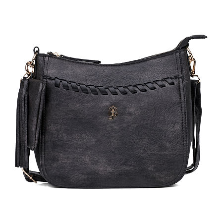 Click here for Buxton Whip Stitch Vegan Leather Crossbody prices