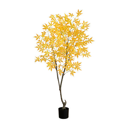 Click here for Nearly Natural 5 Yellow Maple Artificial Tree  One... prices