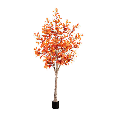 Click here for Nearly Natural 8 Orange Autumn Oak Indoor Artifici... prices