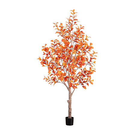 Click here for Nearly Natural 9 Orange Autumn Oak Indoor Artifici... prices