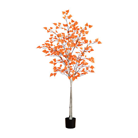 Click here for Nearly Natural 6 Autumn Paper Birch Indoor Artific... prices