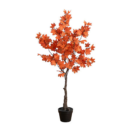 Click here for Nearly Natural 4 Orange Rustic Maple Indoor Artifi... prices