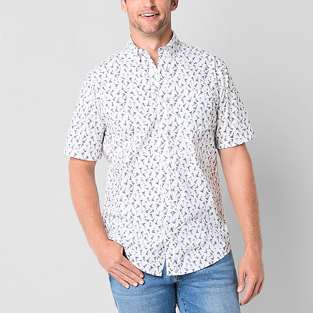 Click here for St. Johns Bay Stretch Poplin Mens Short Sleeve Cla... prices