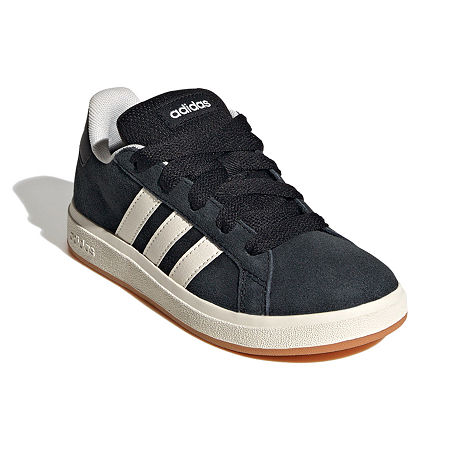 Adidas Big Kids Grand Court 00s Casual Sneakers from Finish Line - Black  White