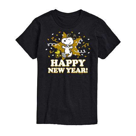 Click here for Snoopy Happy New Year Womens Juniors Crew Neck Sho... prices