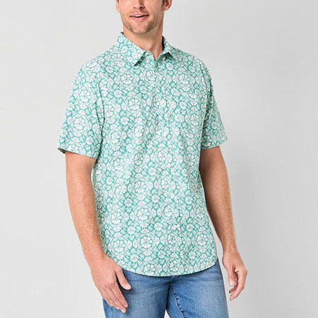Click here for St. Johns Bay Stretch Poplin Mens Short Sleeve Cla... prices