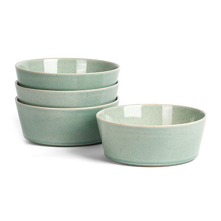 Click here for Stone Lain Claire Cereal Bowls  Set of 4 - Green prices