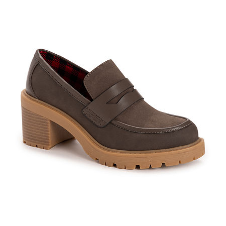 Click here for Muk Luks Womens Leona Loafer - Dark brown prices